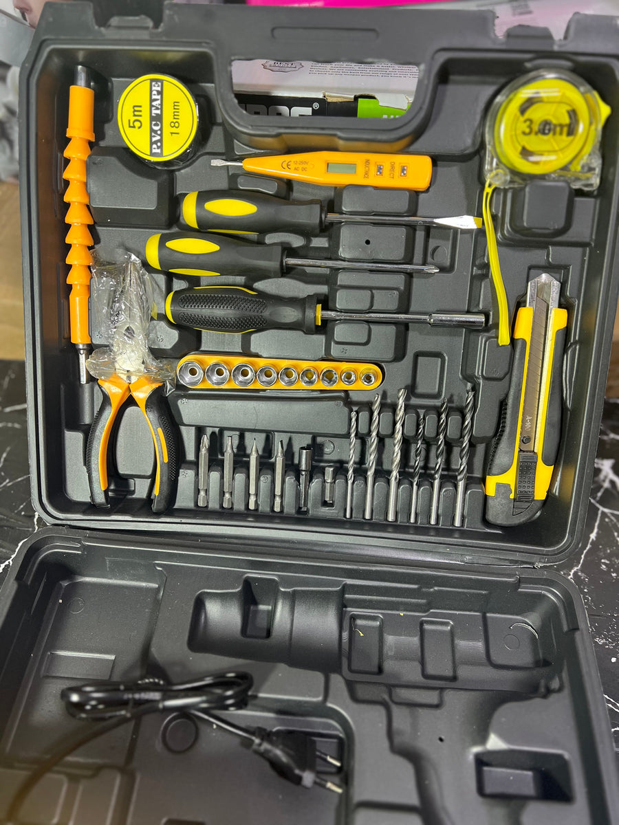 Dewalt lot 48v drill machine set with full toolkit set black box ...