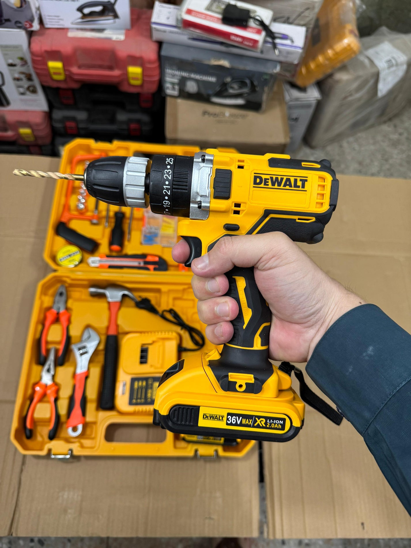 DeWalt commercial use 117 pcs drill machine set 36V – Every Home Need