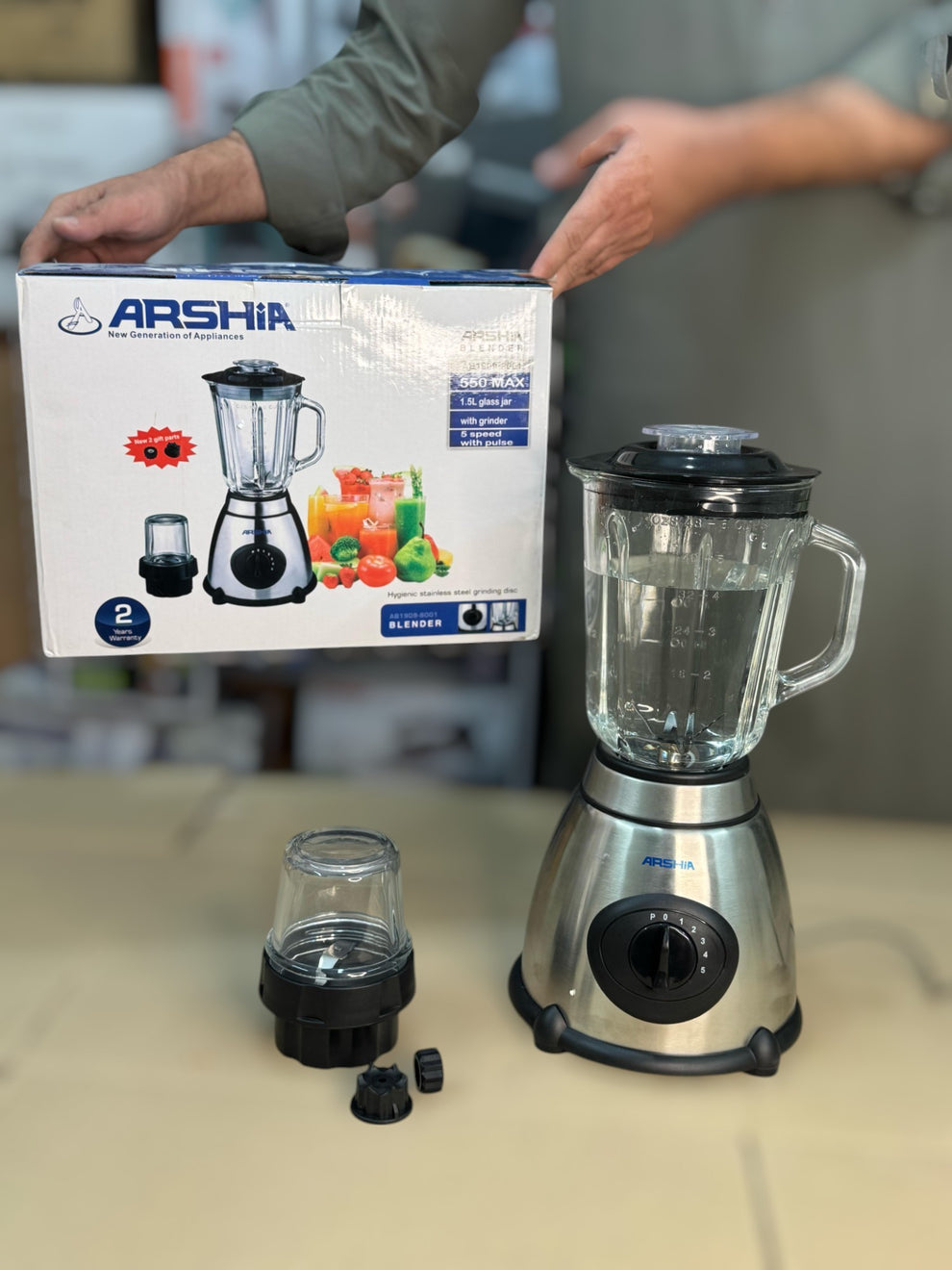 ARSHIA Germany 2 in 1 blender grinder – Every Home Need